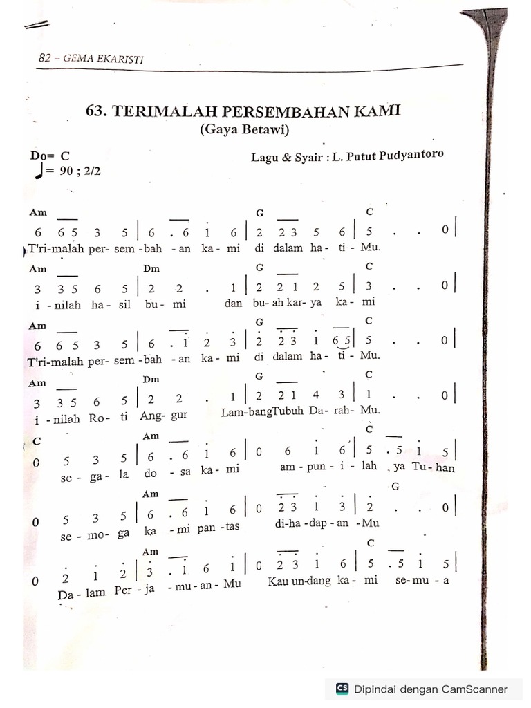 Trimalah Persembahan Kami | PDF