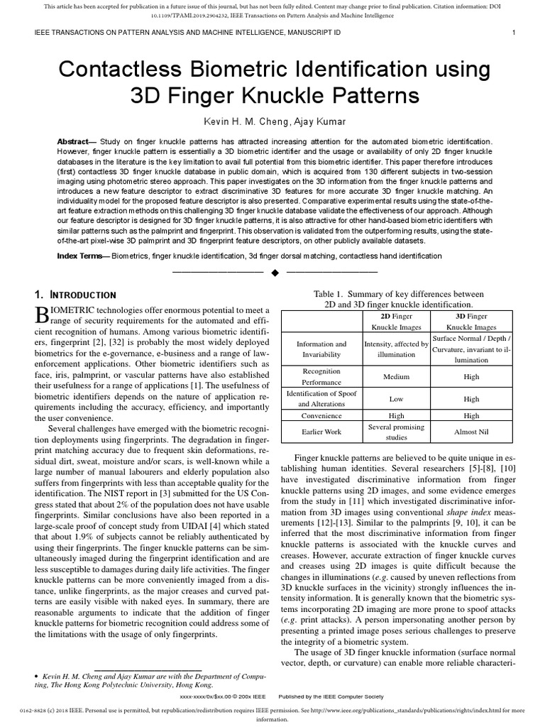 Base Paper 03 | PDF | Biometrics | Fingerprint