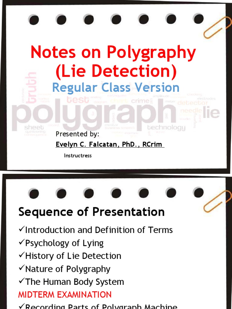 Polygraphy 3RD Crim KLL | PDF | Polygraph | Psychology