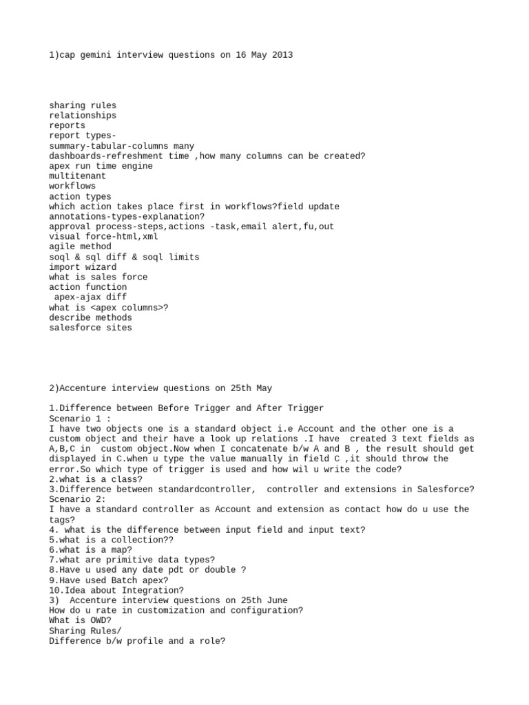 Salesforce Faq Pdf Class Computer Programming Method Computer Programming