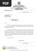 SAMPLE Request Letter For Clean-Up Drive | PDF