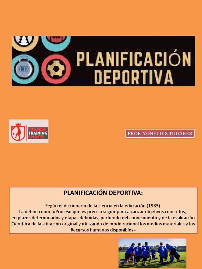 Planificación deportiva: Un marco conceptual para el desarrollo de programas de entrenamiento ...