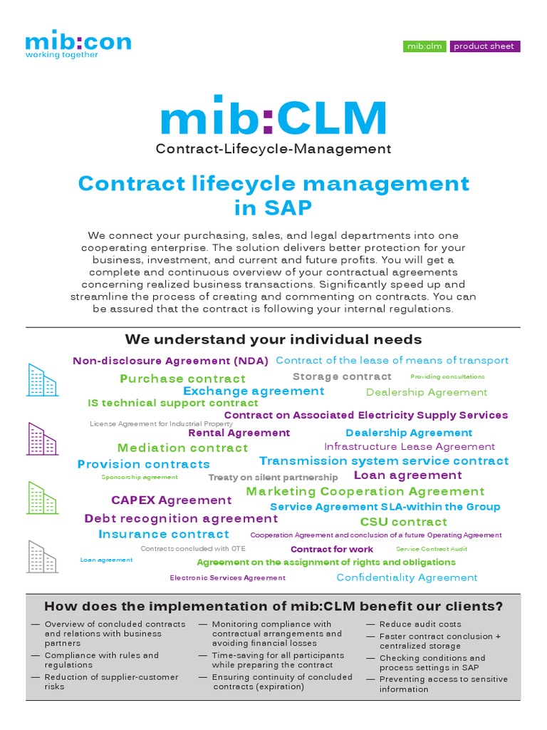 Contract Lifecycle Management in SAP | PDF | User Interface | Non ...
