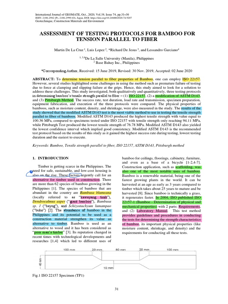 RRL 4 | PDF | Fracture | Bamboo