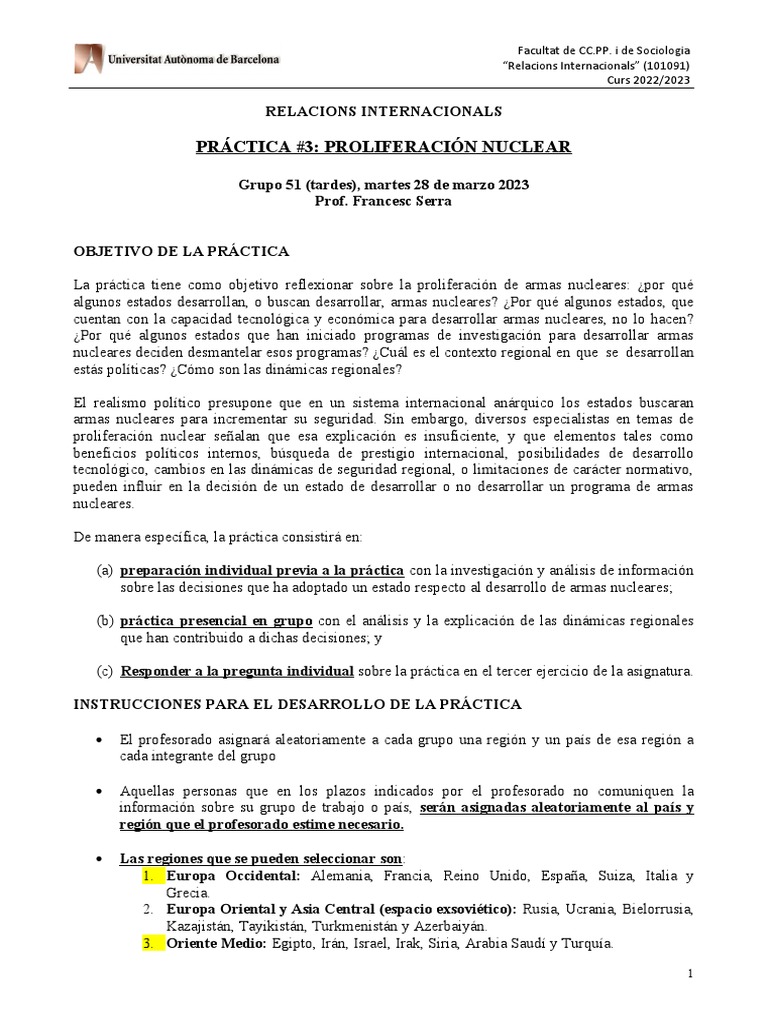 22 23 Instrucciones Practica Iii Rrii-2 | PDF | Asia