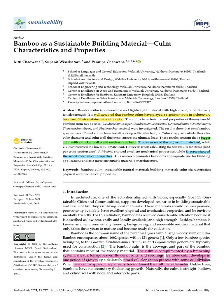 RRL 6 | PDF | Strength Of Materials | Bamboo