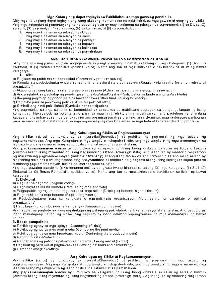 Aralin 20 Notes | PDF