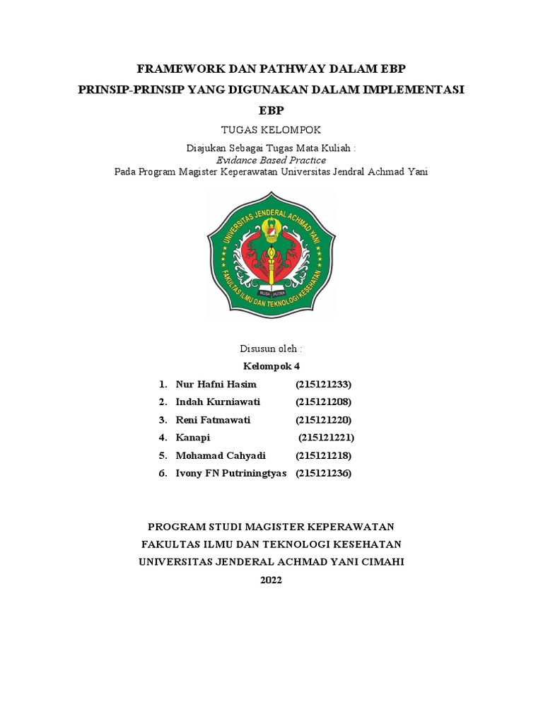 Tugas Framework Dan Pathway Dalam Ebp | PDF