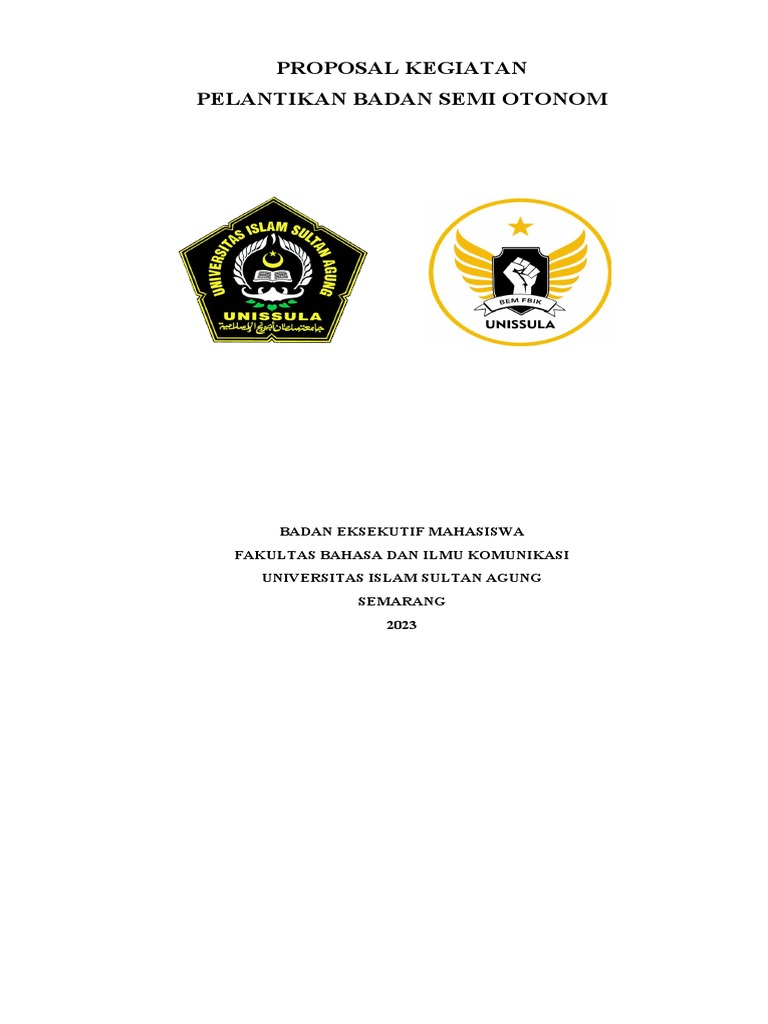 (Soft File) PROPOSAL PELANTIKAN BSO | PDF