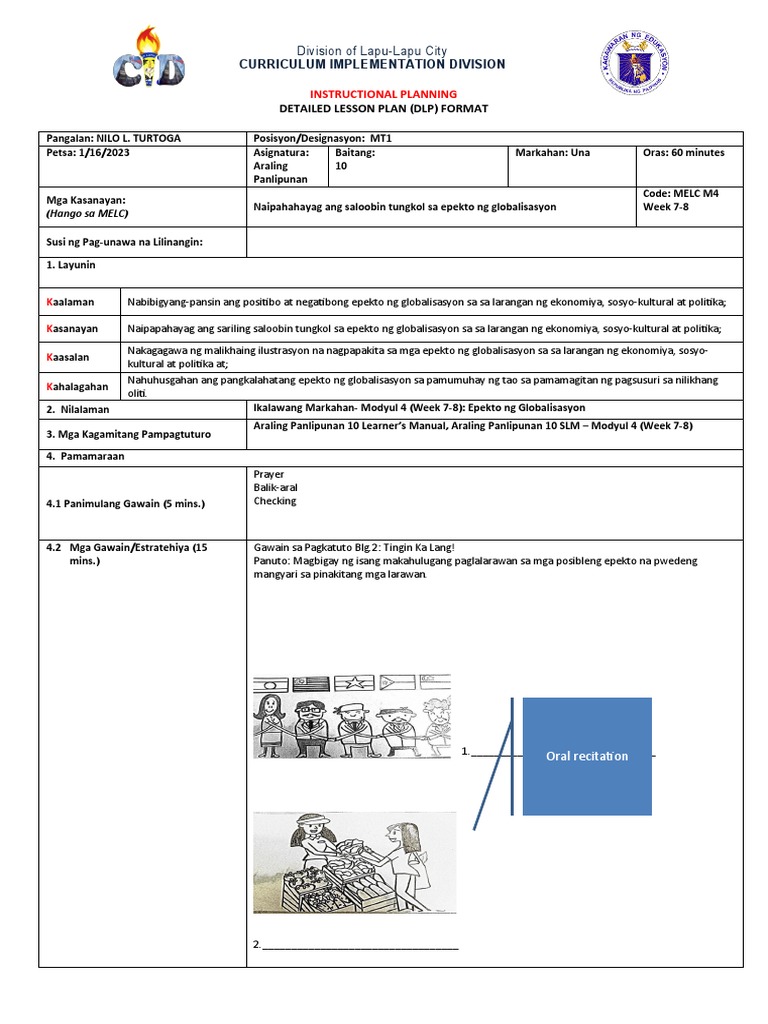Curriculum Implementation Division: Detailed Lesson Plan (DLP) Format | PDF