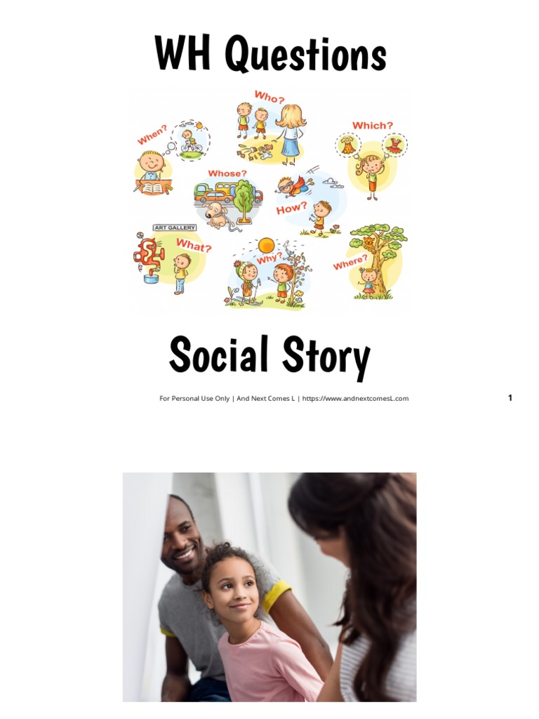 WH Questions Social Story | PDF