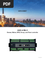 AGC 150 Controller Data Sheet | PDF | Mains Electricity | Power Inverter