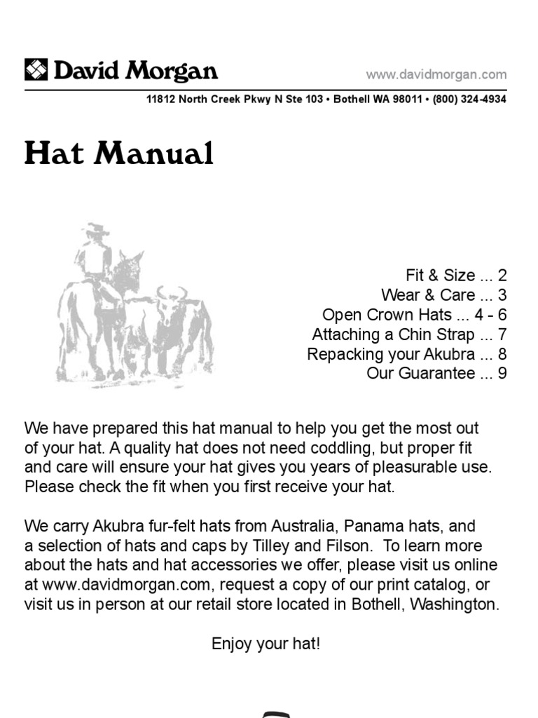 Hat Manual | PDF | Hat | Headgear