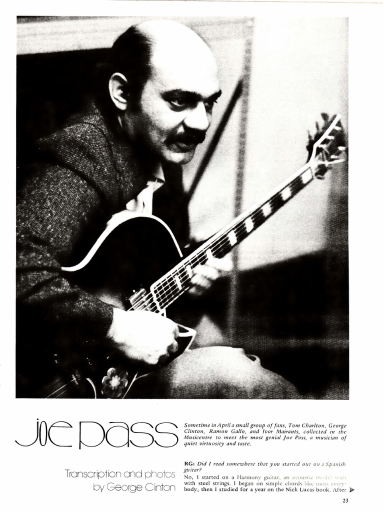 Joe Pass Interview - June 1974 | PDF | String Instruments | Celtic ... Joe Pass Interview - June 1974 | PDF | String Instruments | Celtic ...
