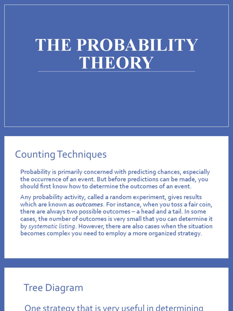 The Probability Theory | PDF | Permutation | Experiment
