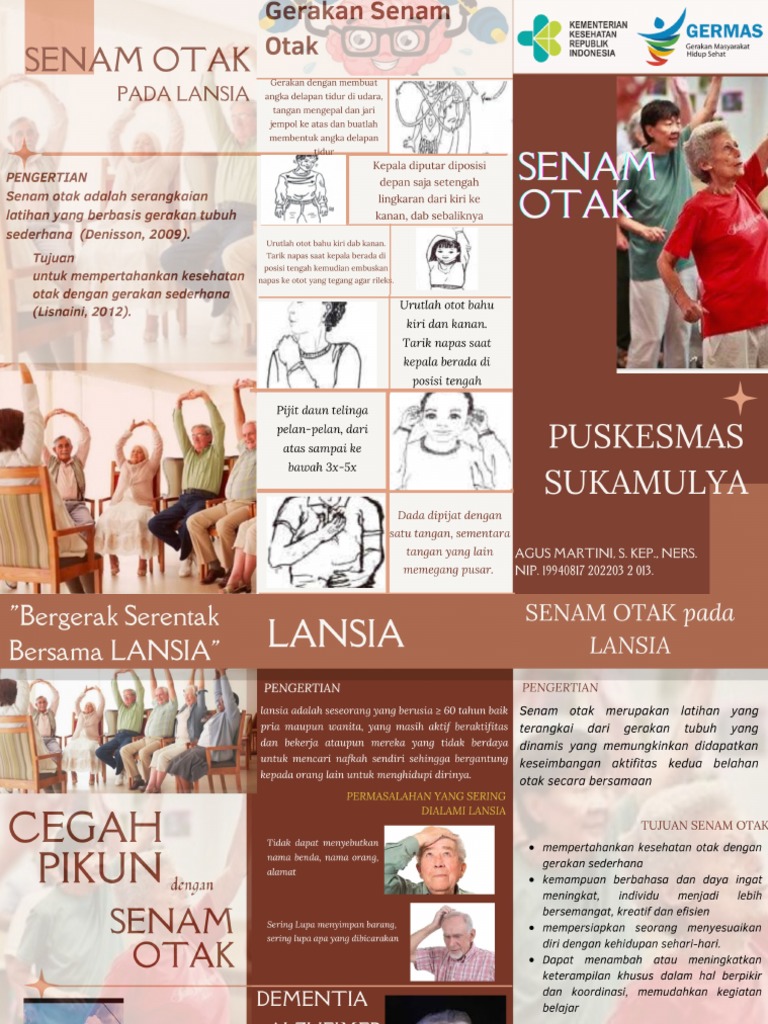 Leaflet Senam Otak | PDF
