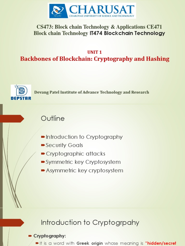Unit 1 Cryptography And Hashing Pdf Cryptography Public Key Cryptography