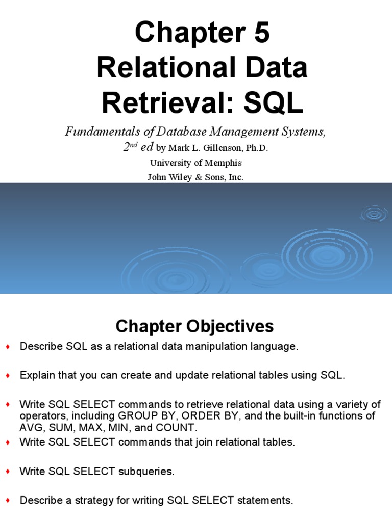 Ch05-Part 1 | PDF | Databases | Sql