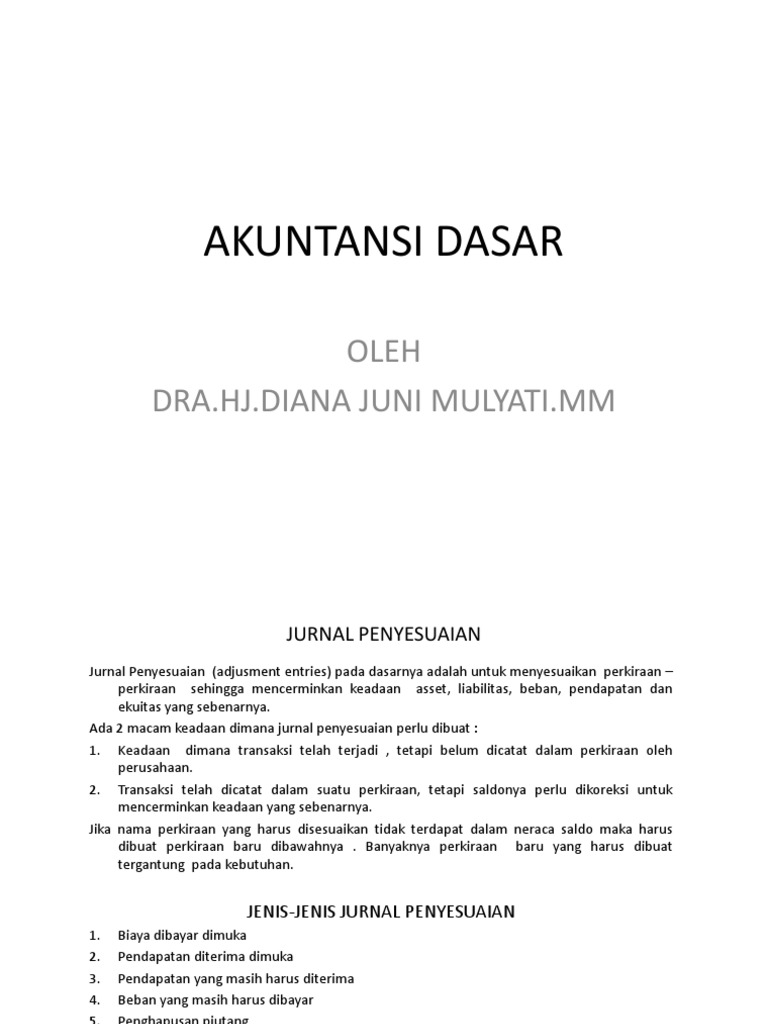 ADJUSMENT | PDF