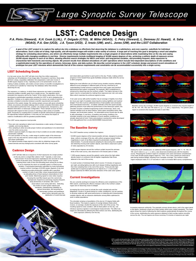 LSST: Cadence Design | PDF | Science | Physical Sciences