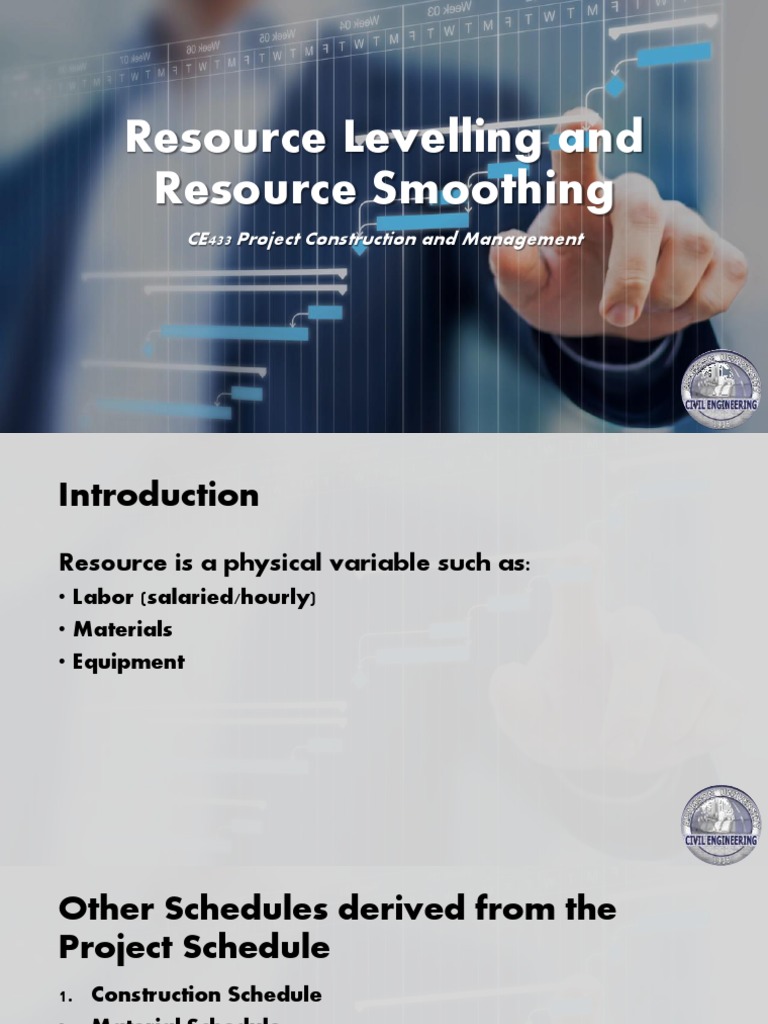 Lec8 - Ce433 - Resource Levelling and Resource Smoothing | Download ... Lec8 - Ce433 - Resource Levelling and Resource Smoothing | Download ...