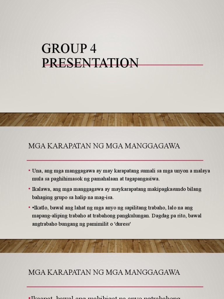 Group 4 Presentation | PDF