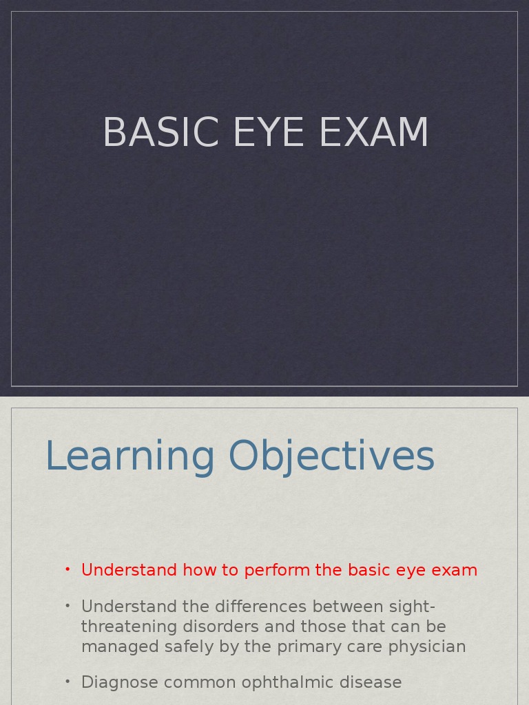 Pemeriksaan Dasar Mata | PDF | Visual Acuity | Human Eye