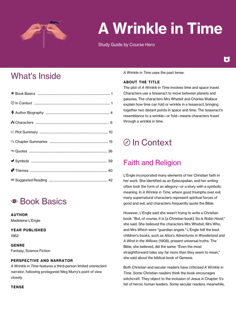 A Wrinkle in Time: What's Inside | PDF | Narration