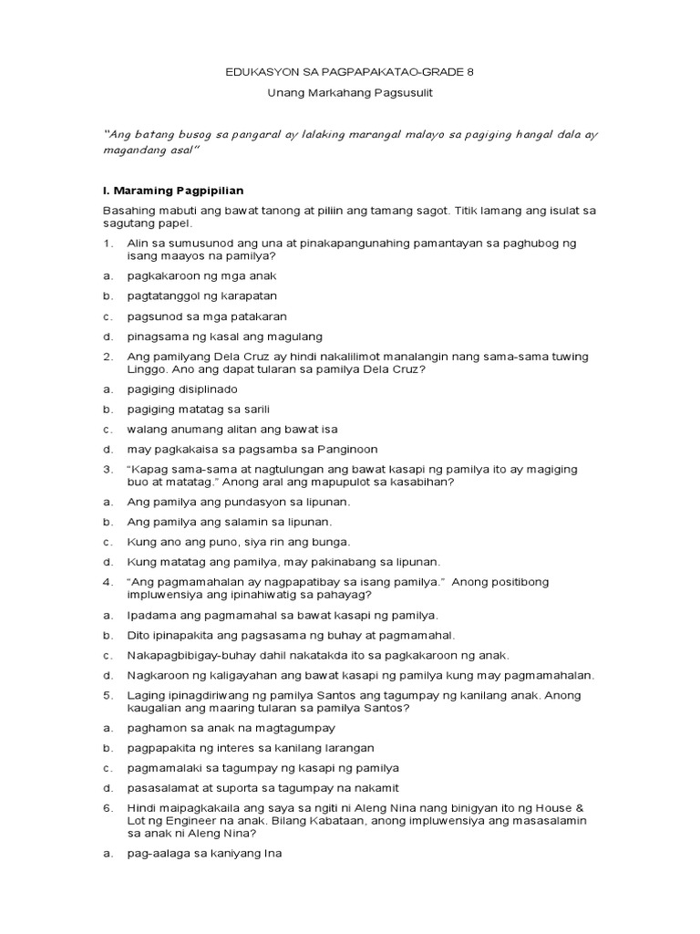 Ang Batang Busog Sa Pangaral Ay Lalaking Marangal Malayo Sa Pagiging ...