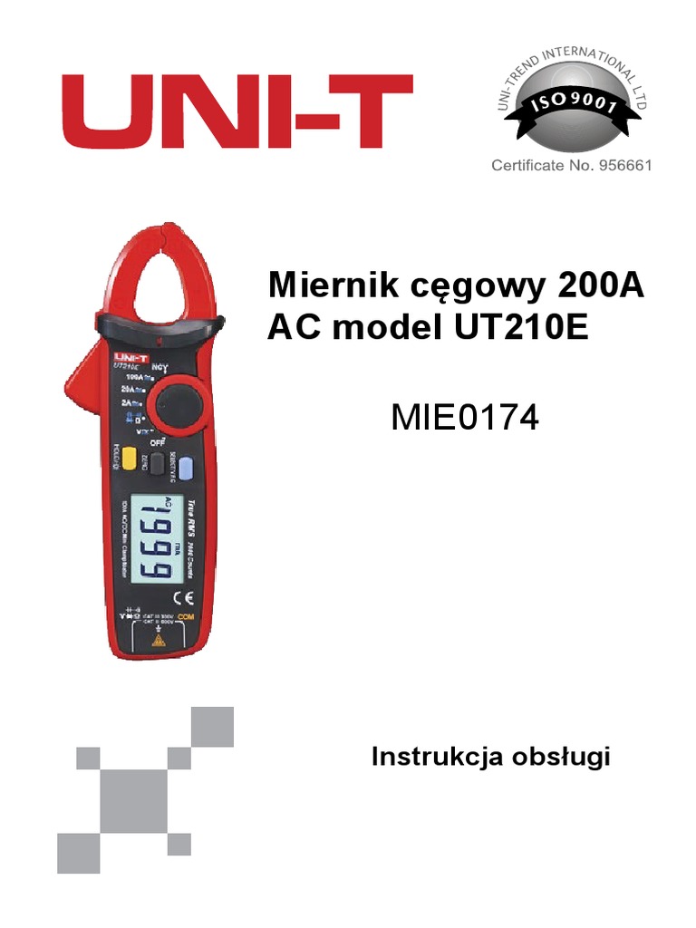 Unit Ut210e Instrukcja | PDF
