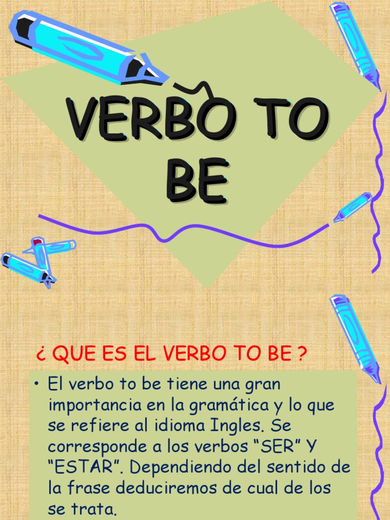 Verbo To Be | PDF