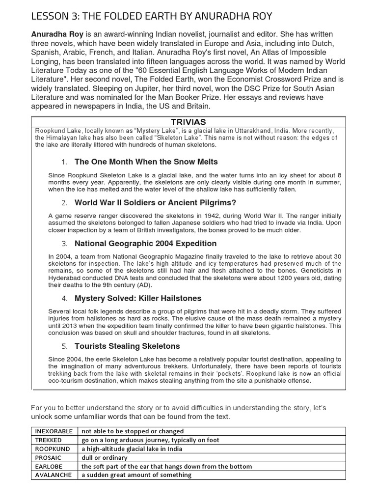 WEEK3 - The Folded Earth | PDF