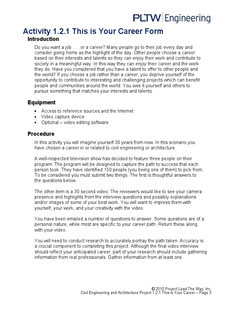 Cea 121 Thisisyourcareerform Pdf Engineer Teachers 3916