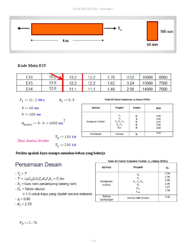 Kode Mutu E15: Mpa MM MM MM | PDF