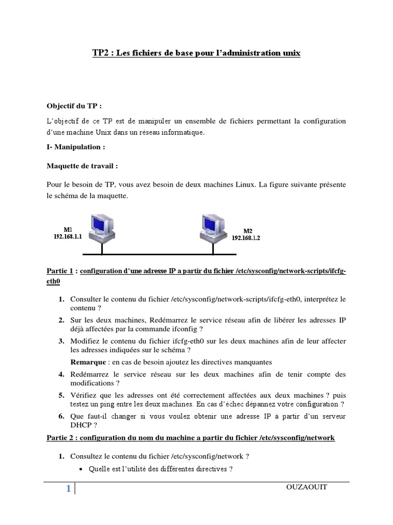 TP2-Configuration - Reseaux-Les Fichiers | Descargar gratis PDF | Système de noms de domaines ...
