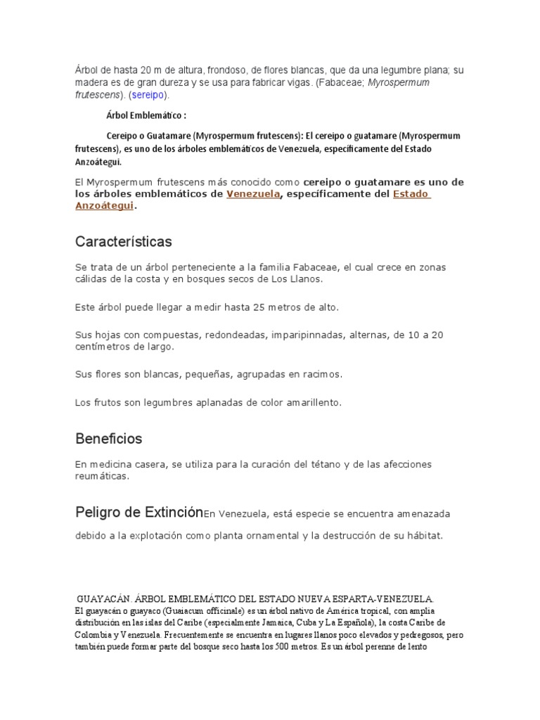 Características: Frutescens) - ( | PDF | Botánica | Plantas