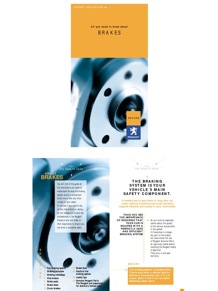 Brakes: All You Need To Know About | PDF | Brake | Vehicle Technology