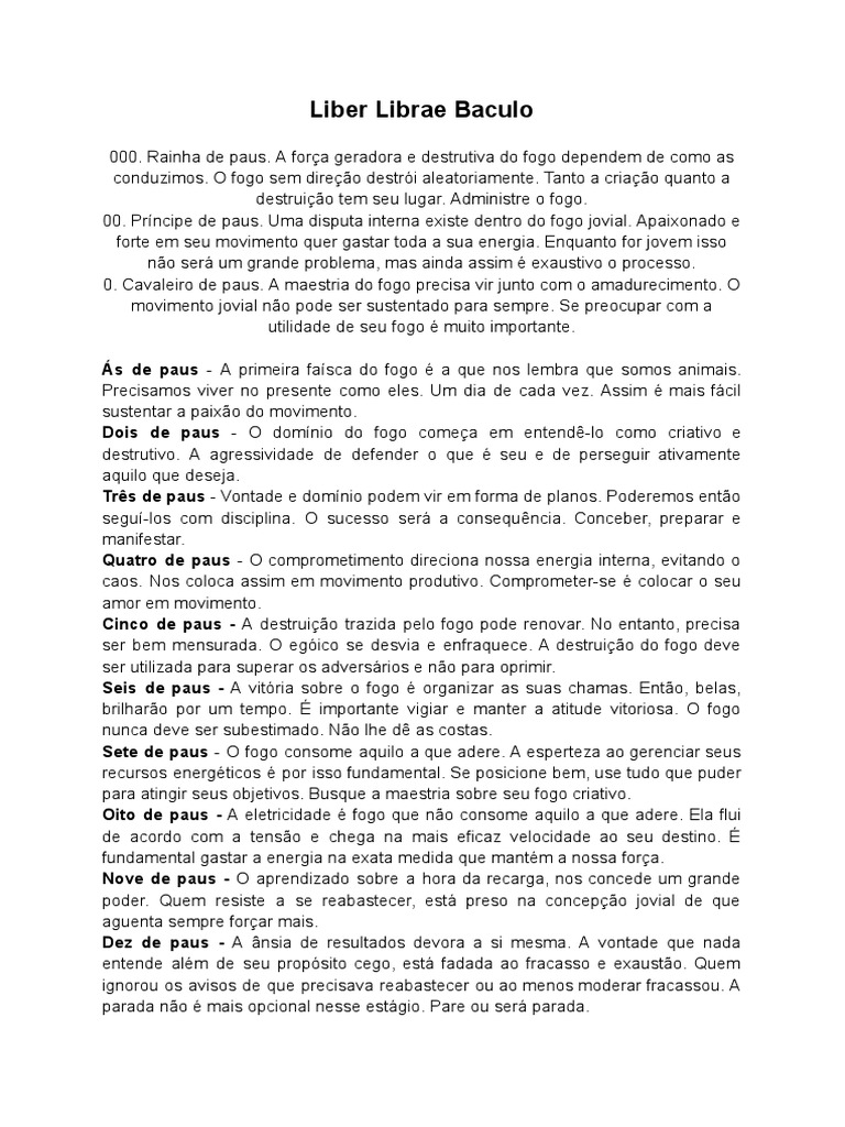 Liber Librae Baculo | PDF | Incêndios | Liberdade