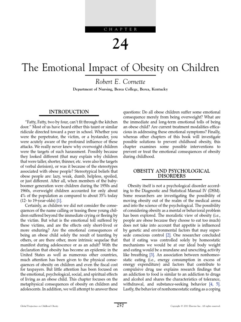 Cornette 2011 | PDF | Obesity | Self Esteem