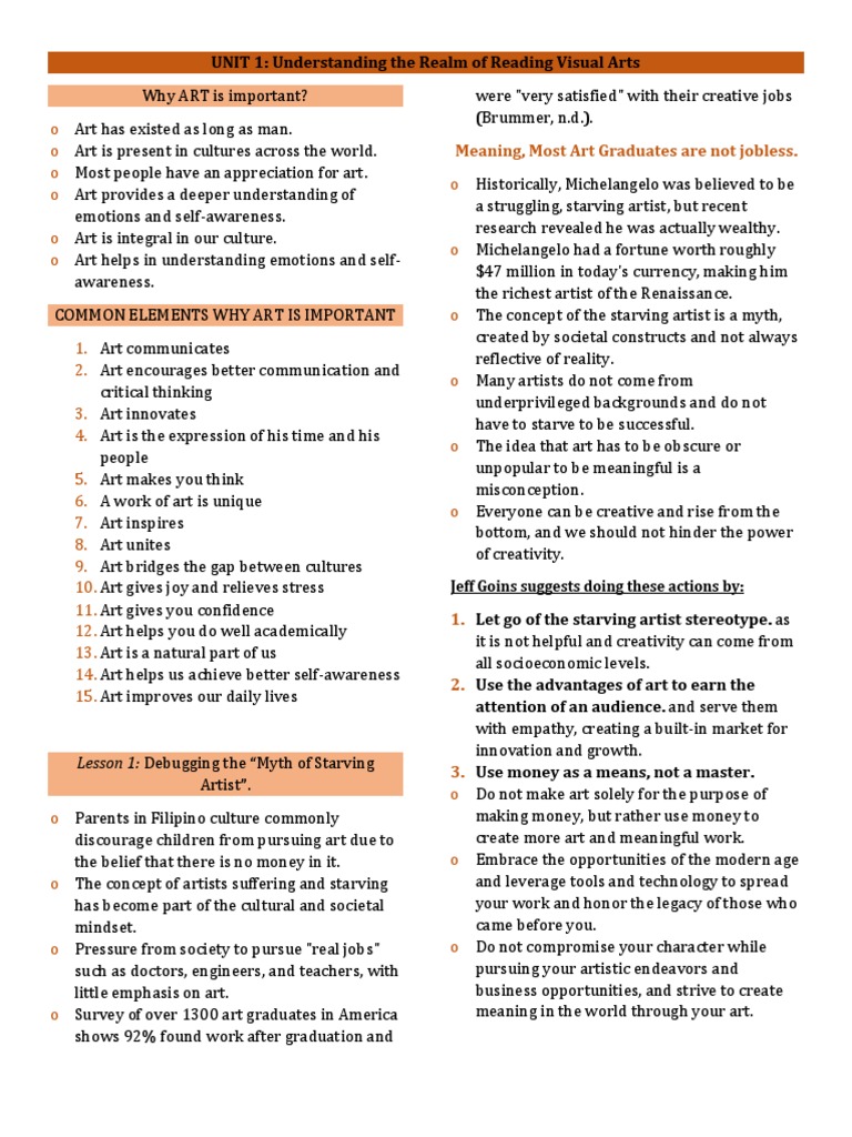 Understanding Reading Visual Arts | PDF | Aesthetics | The Arts