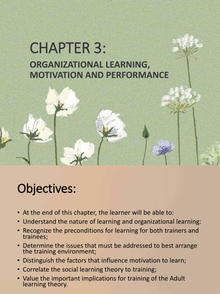 Training and Development | PDF | Learning | Motivational