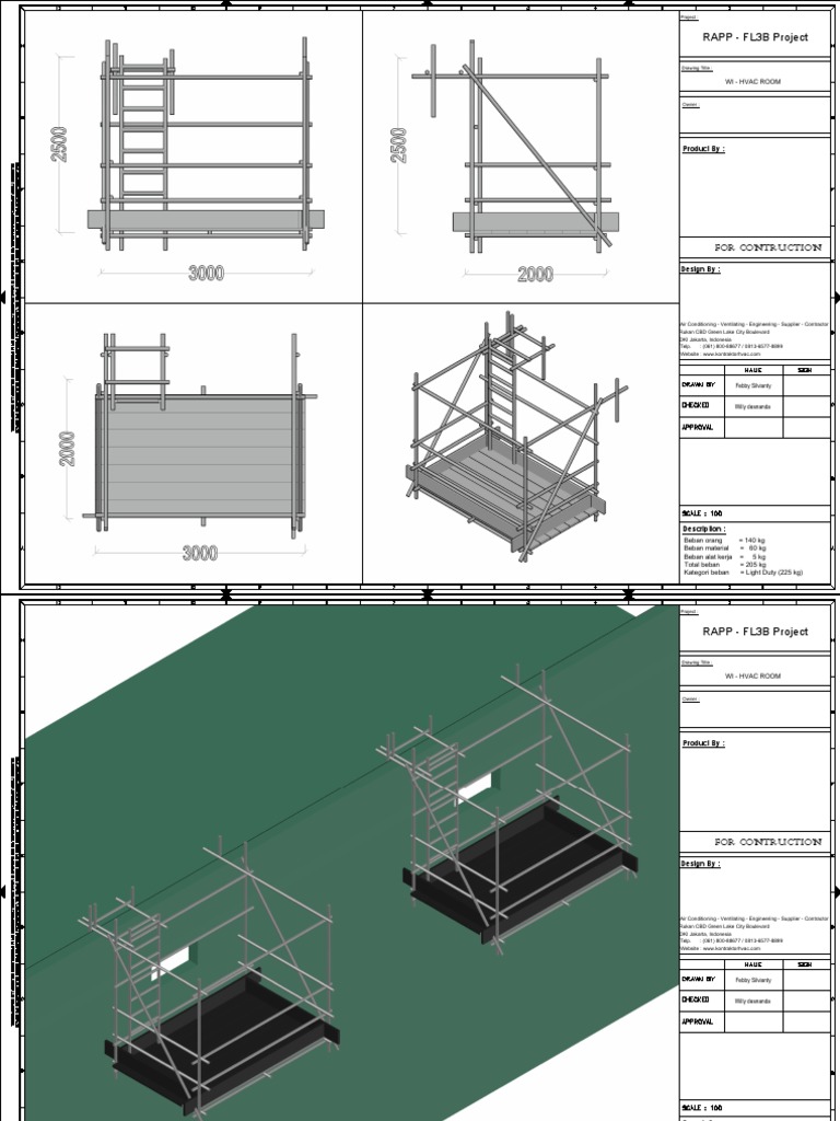 Light Duty Scaffolding for HVAC Project | PDF | Technology & Engineering