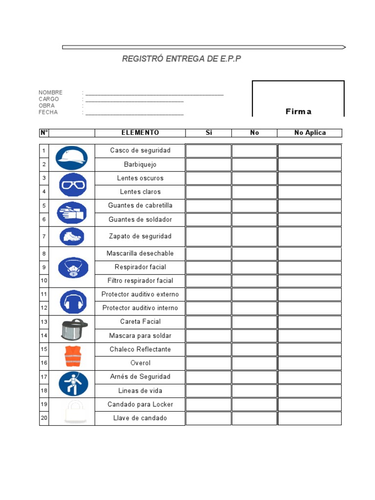 Entrega de EPP | PDF