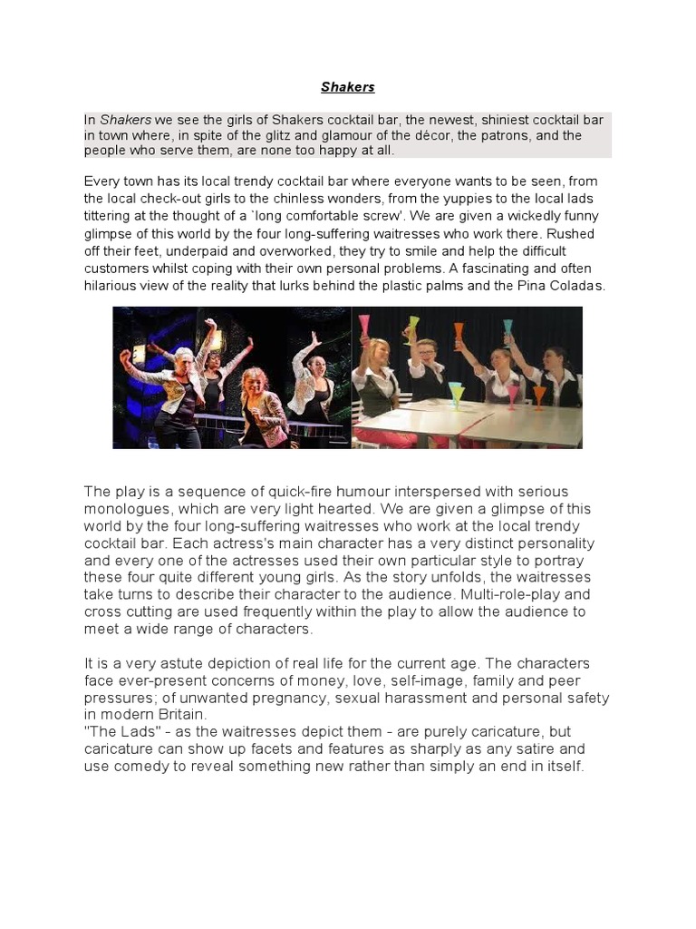 Shakers Info Pack | PDF
