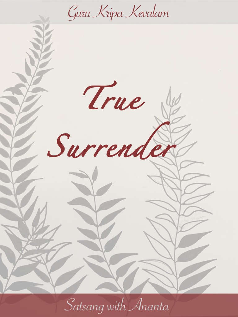 True Surrender PDF | Download Free PDF | Idea | Ramana Maharshi