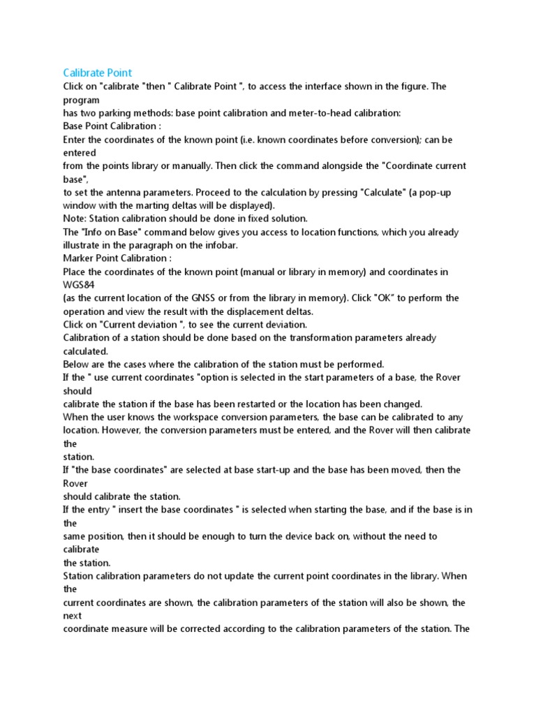 GNSS Calibration Methods Guide | PDF | Surveying | Calibration