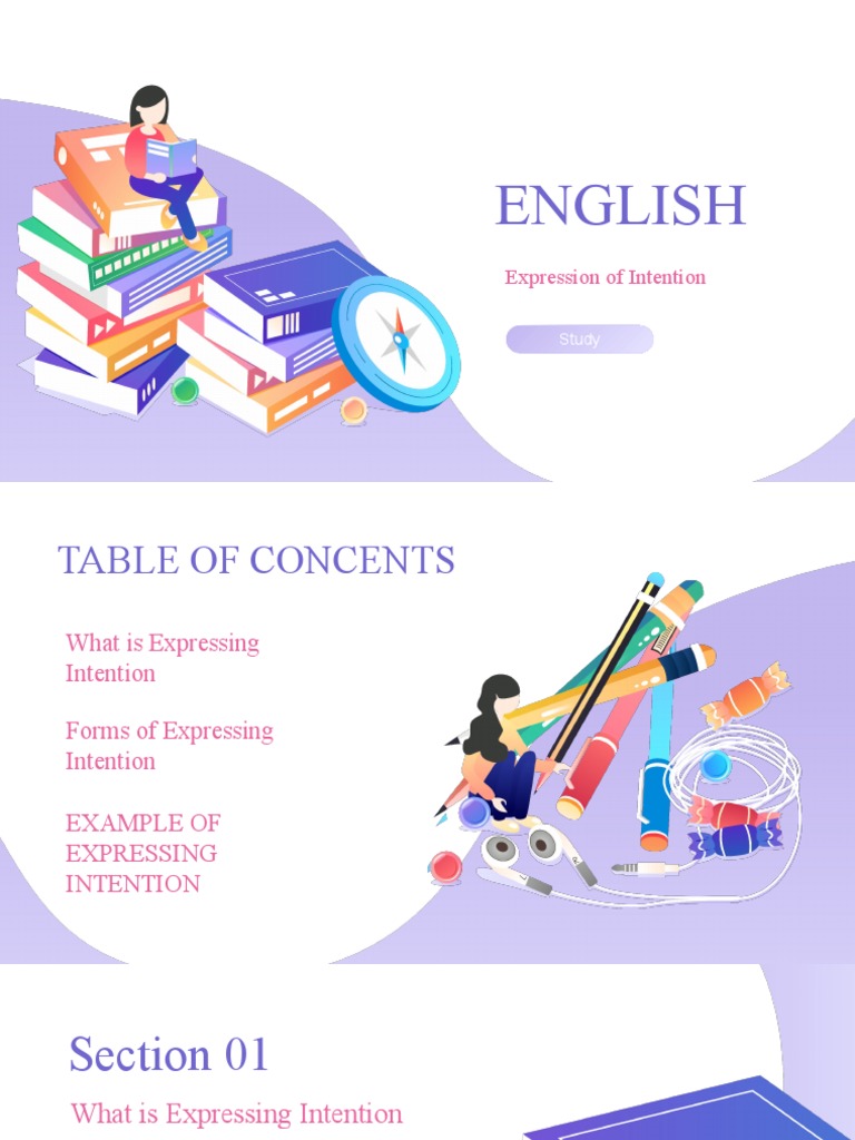 Expressing Intention: Forms and Examples of Communicating Future Plans ...