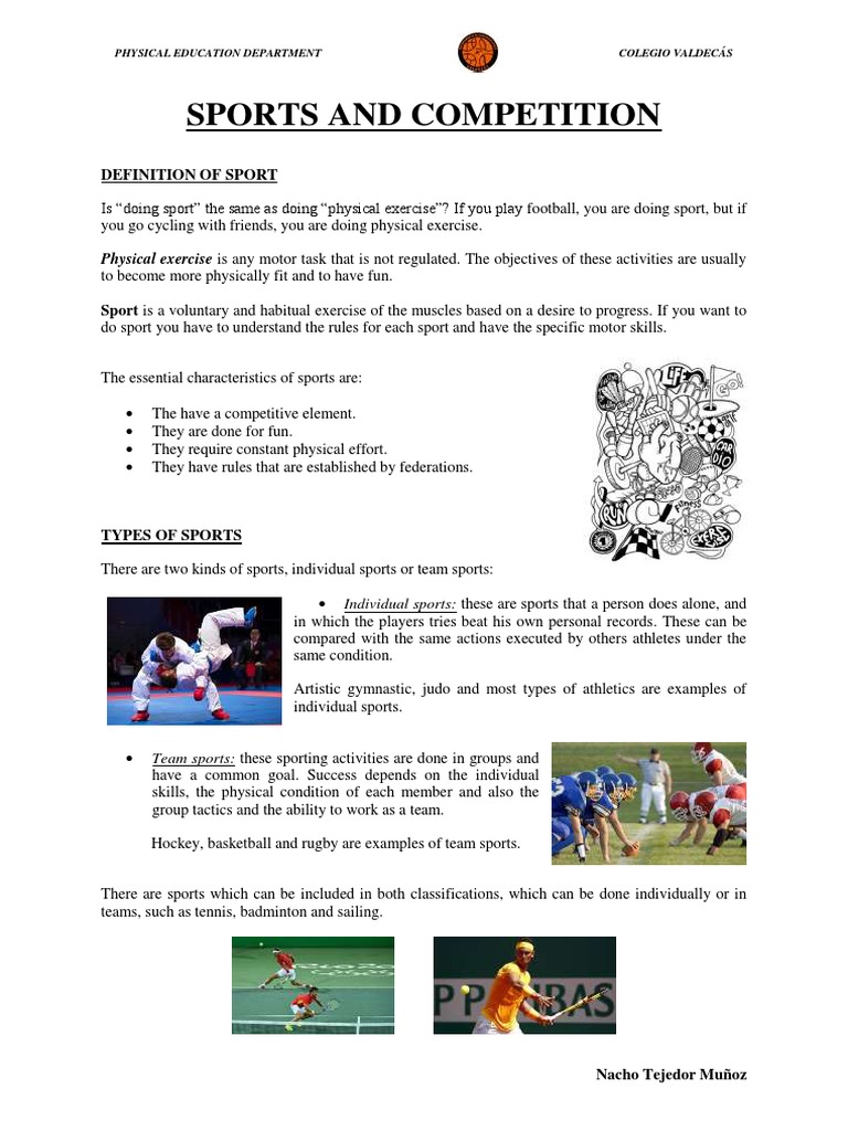 Sport and Competition | PDF | Sports | Leisure