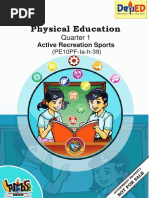 Physical Education: Quarter 1 - Module 1 Active Recreation (Sports ...