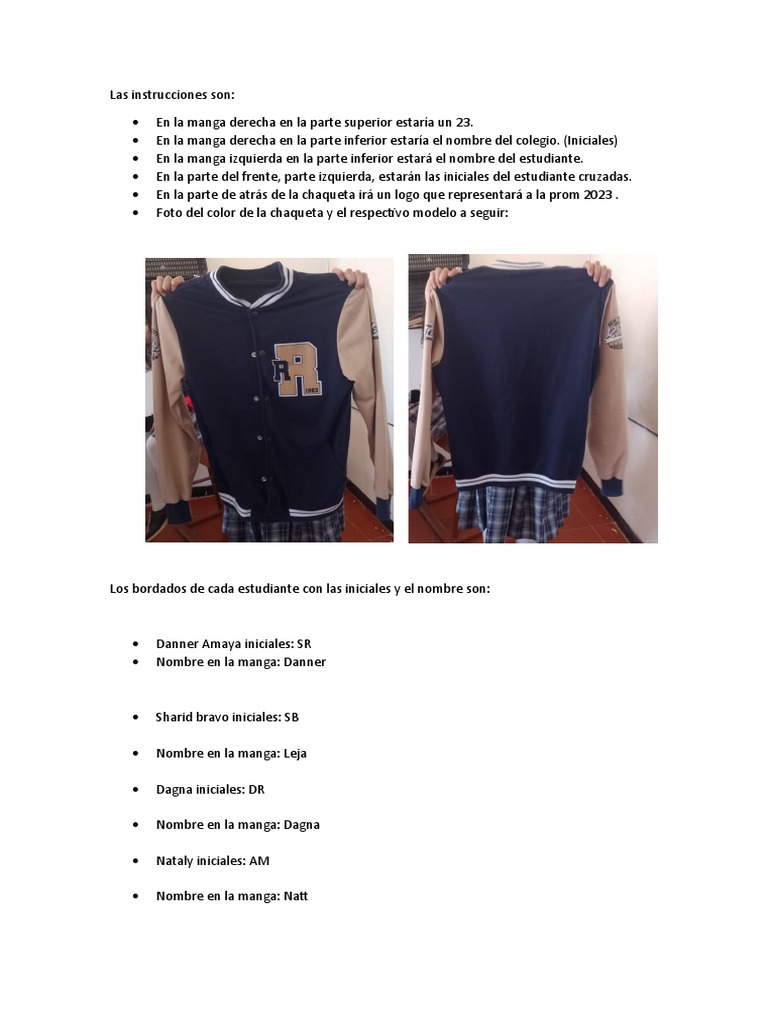 Chaqueta de Prom | PDF